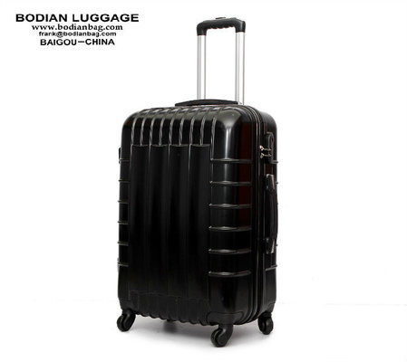 China 20'' 24'' 28'' 3-piece set ABS+PC film hard shell trolley luggage suitcase Baigou factory supplier